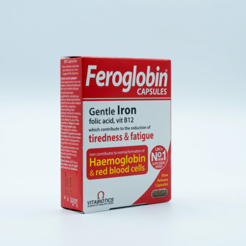 Feroglobin Iron Folic Acid Vitamin B12 30 Capsules - MediWell Clinic