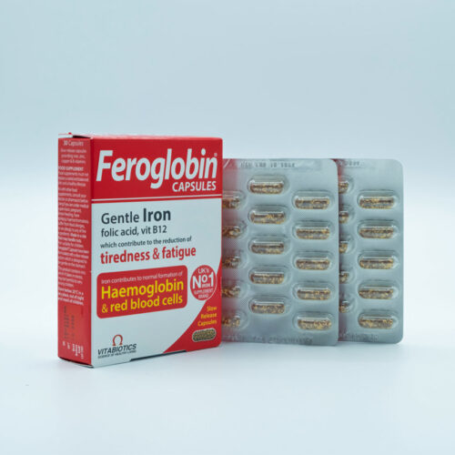Feroglobin Iron Folic Acid Vitamin B12 30 Capsules - MediWell Clinic